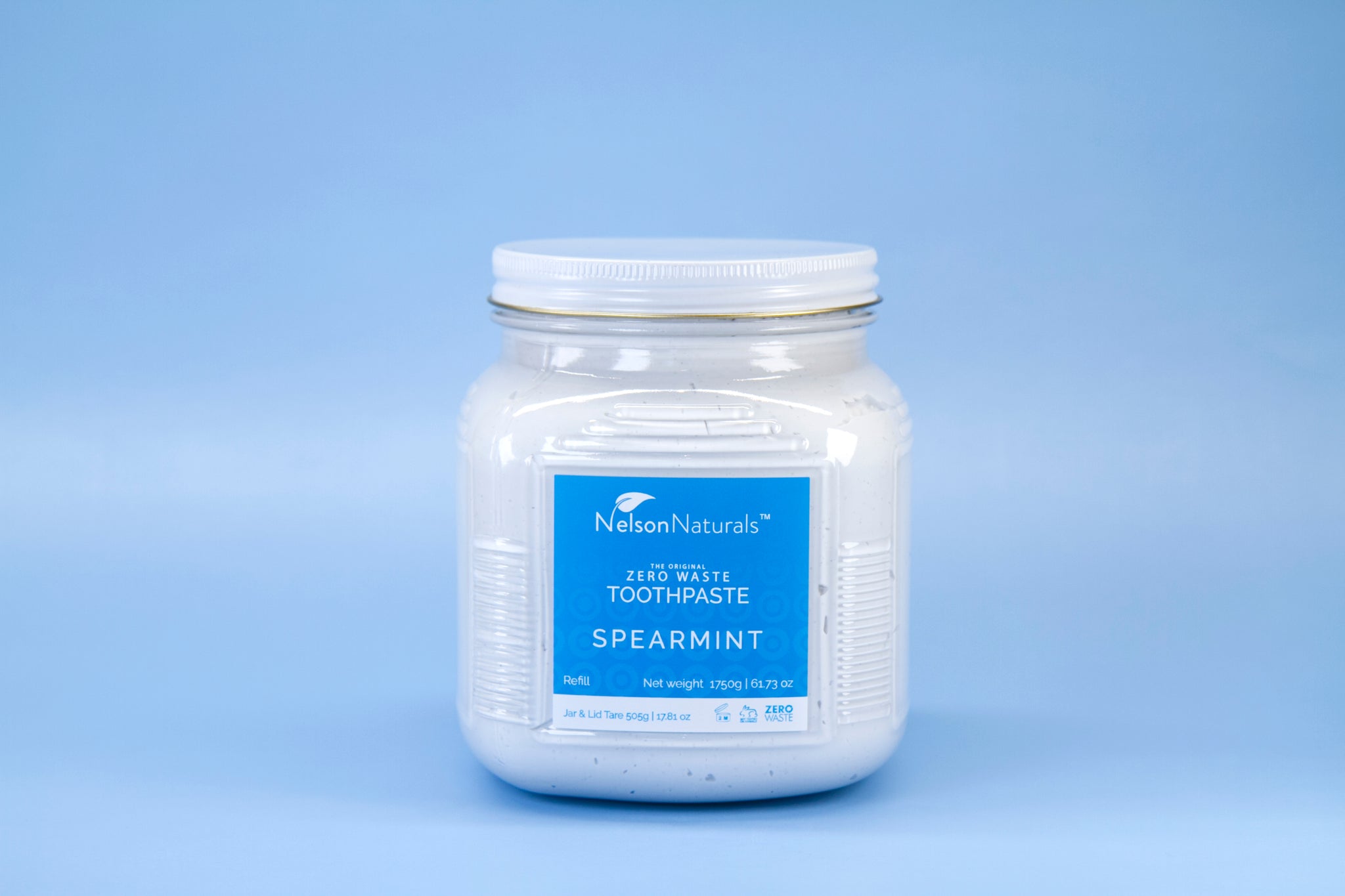 Spearmint Bulk Toothpaste 1750 g - NEW IMPROVED GLASS JAR - Wholesale